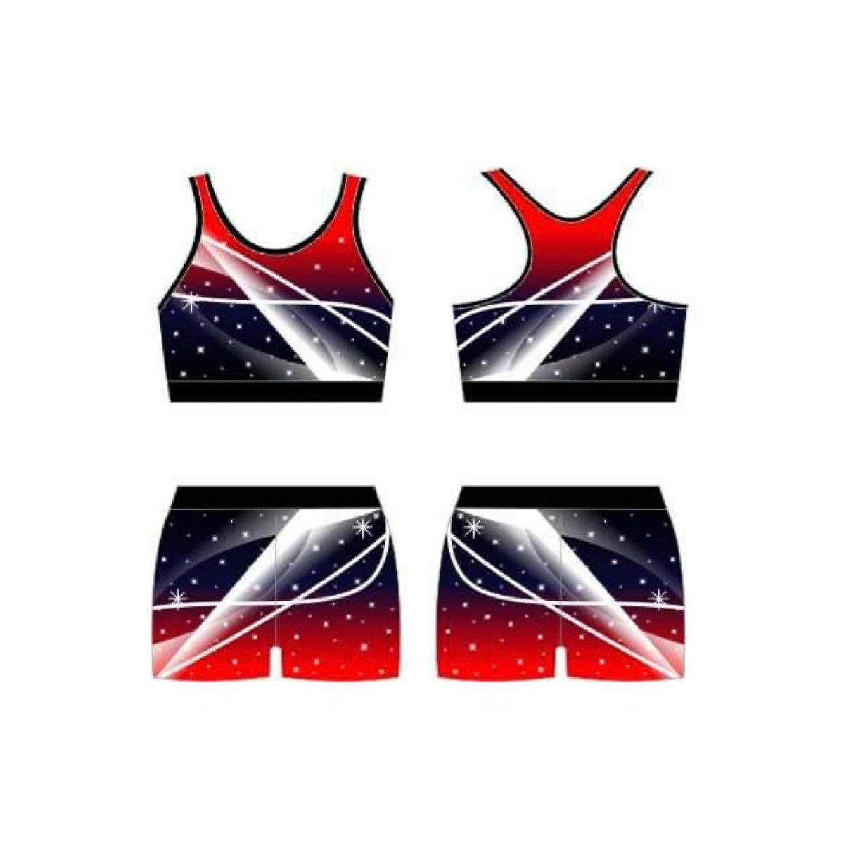Custom Team Sports Bra Set 3023 – Cheer Girlz United